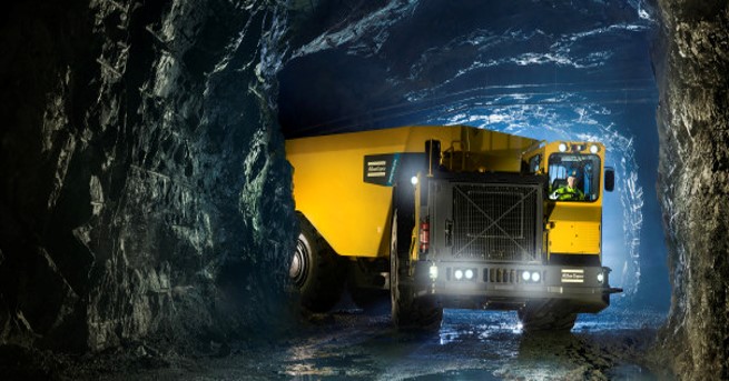 huge truck inside a mining cave – ABCDust